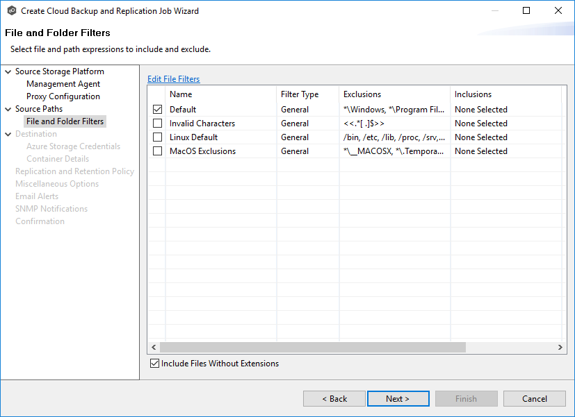 Peer Global File Service Help > Cloud Backup and Replication Jobs ...