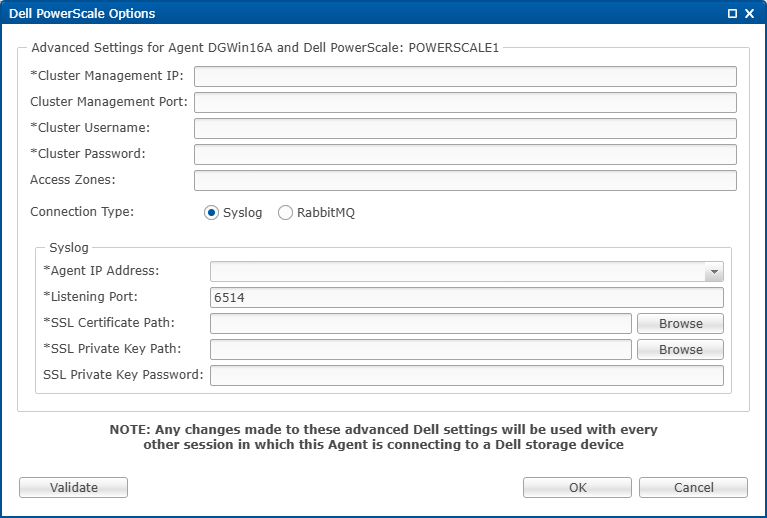 Peer Global File Service Help > Preferences > Storage Configuration ...